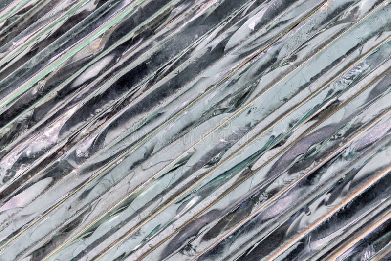 Superimposed Layers of Glass Viewed from the Edge Stock Photo - Image ...