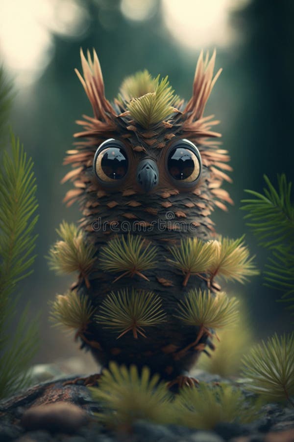 Cute Pine Trees with Reminder for International Day of Forests, Vector ...