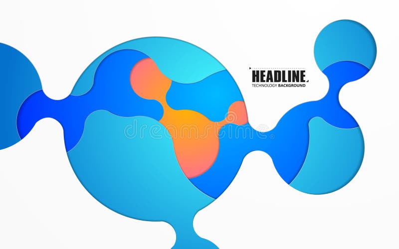 Superimposed Water Drop Shape of Abstract Graphics, Vector Background ...