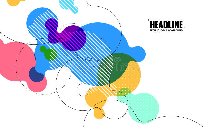 Superimposed Water Drop Shape of Abstract Graphics, Vector Background ...