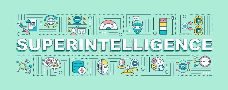 Superintelligence Word Concepts Banner Stock Vector - Illustration of ...