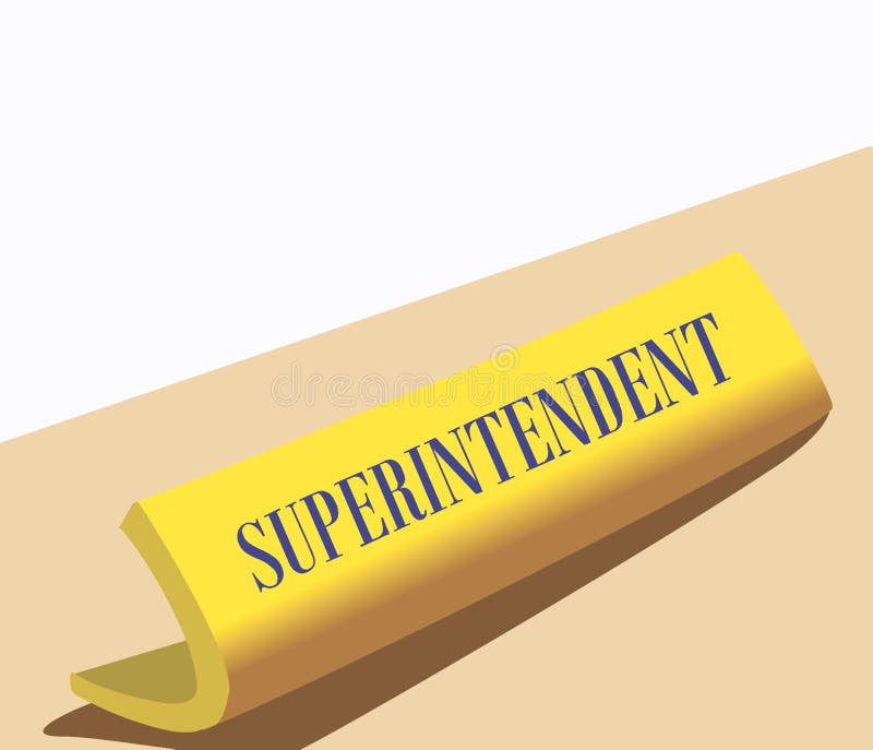 Superintendent stock vector. Illustration of sign, name - 3558198