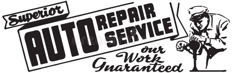 Superior Auto Repair Service Stock Illustration - Illustration of cars ...