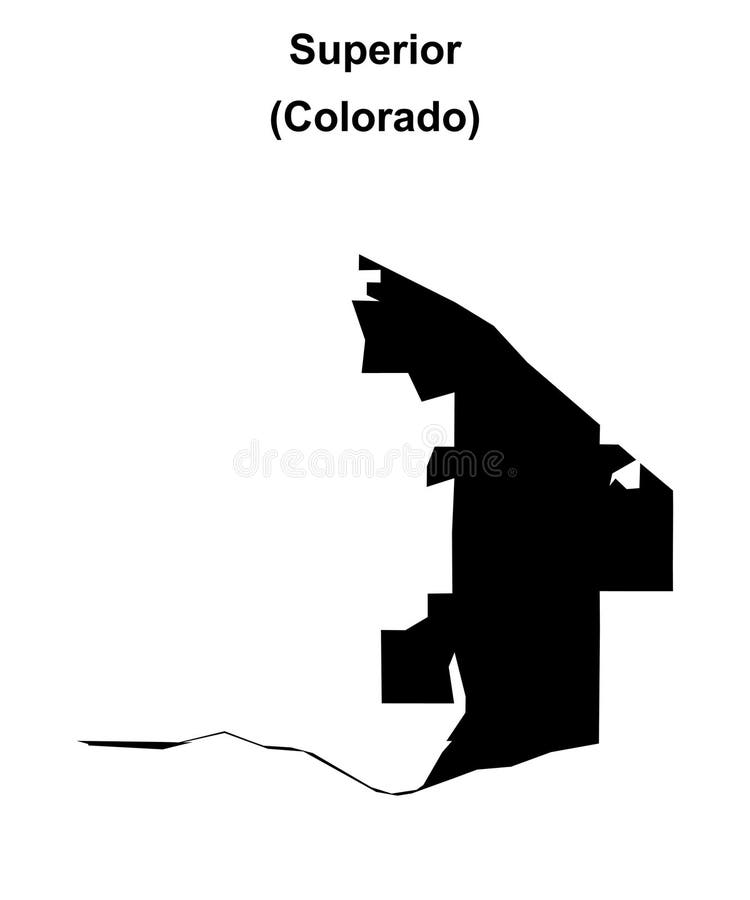 Superior outline map stock vector. Illustration of shape - 357246686