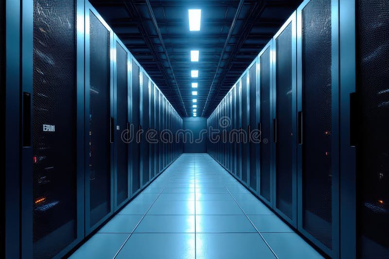 Superior HPC Server Interiors Stock Illustration - Illustration of ...