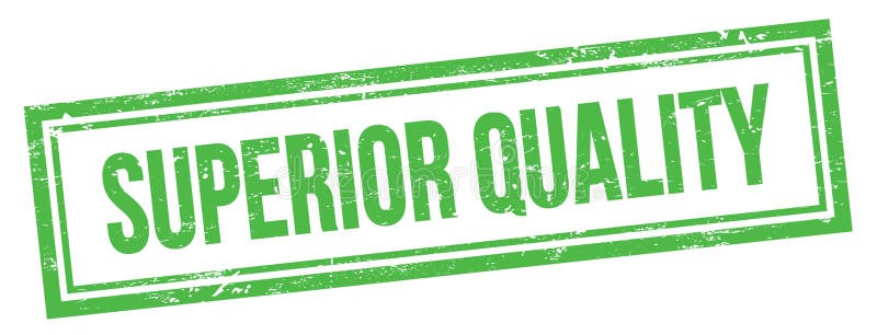 SUPERIOR QUALITY Text on Green Grungy Vintage Stamp Stock Illustration ...