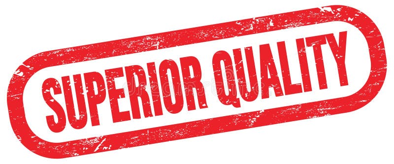 SUPERIOR QUALITY, Text Written on Red Stamp Sign Stock Illustration ...