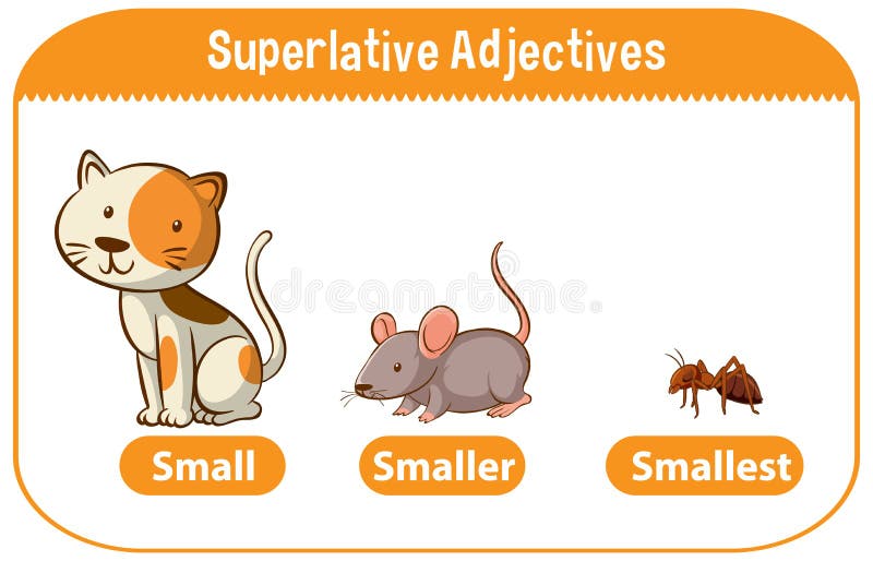 Superlative Adjectives Stock Illustrations – 156 Superlative Adjectives ...