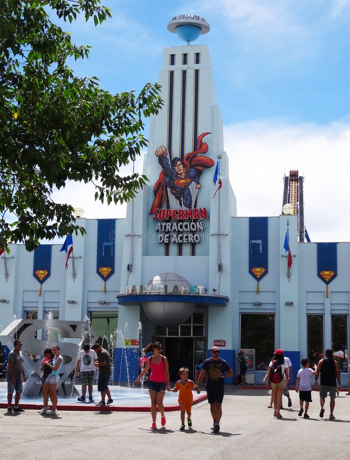 Superman, Warner Park, Madrid Editorial Stock Photo - Image of toys ...