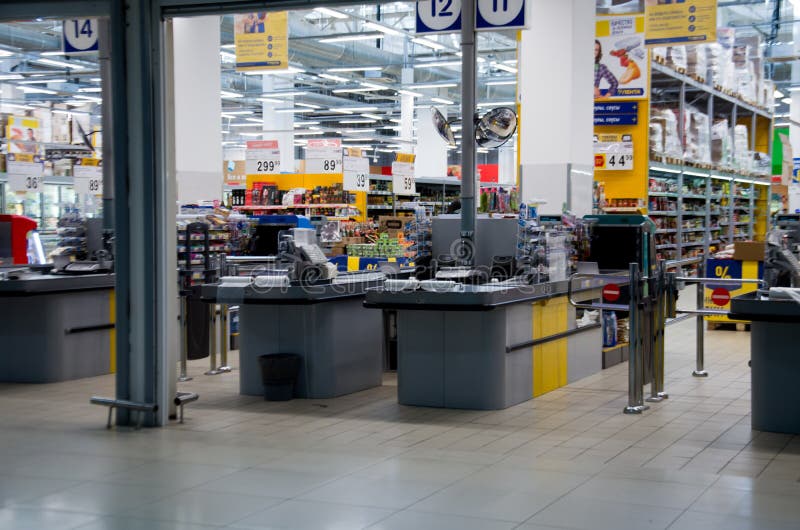 Supermarché De Caisse Enregistreuse Image stock - Image du propriétaire ...