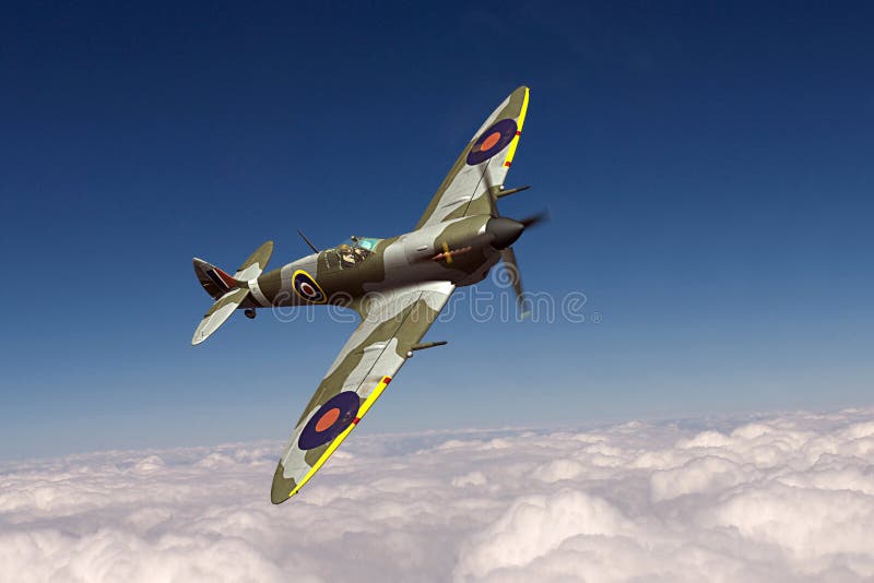 Supermarine Spitfire stock photo. Image of english, heroic - 50056718