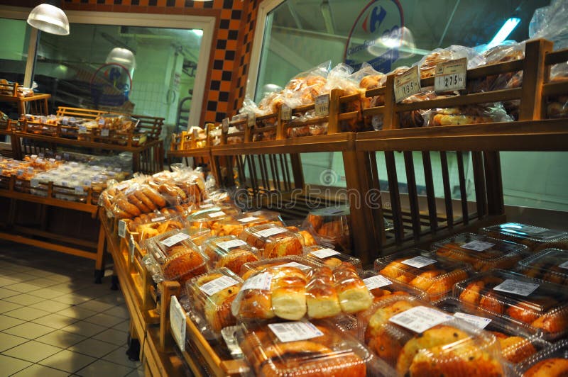 Lidl Bakery Indoor Products in Showcase Editorial Photography - Image ...