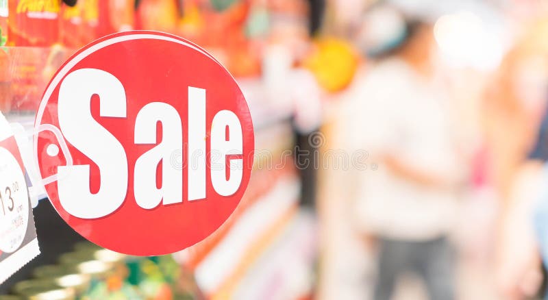Supermarket discount sign stock photo. Image of shop - 91494072