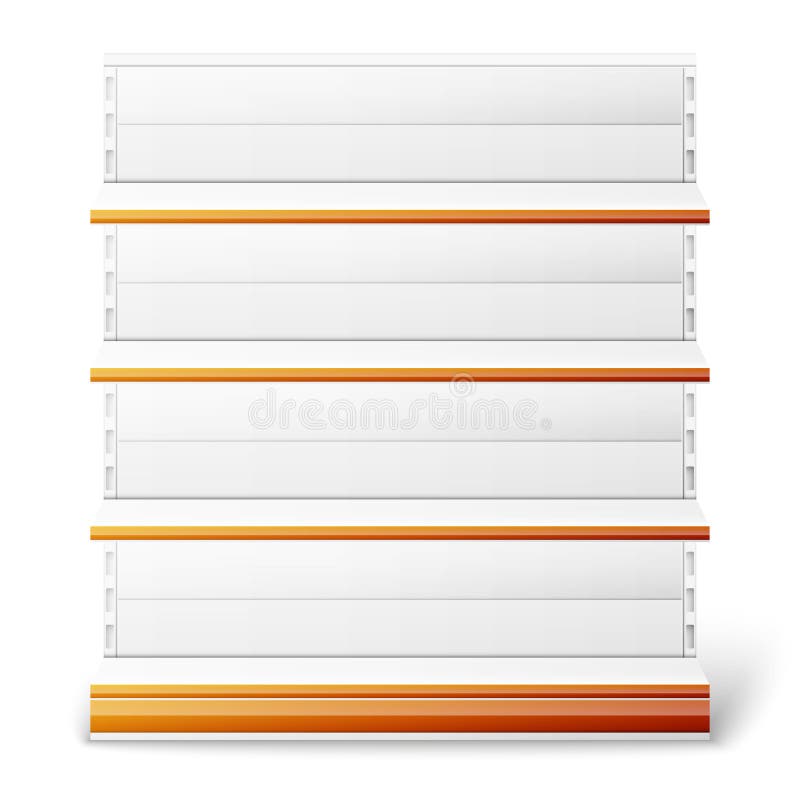 Supermarket empty Rack stock vector. Illustration of product - 85209839