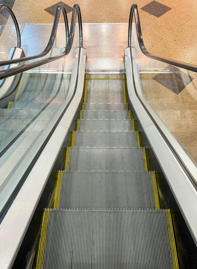 Supermarket Escalator Steps As Background Stock Image - Image of travel ...