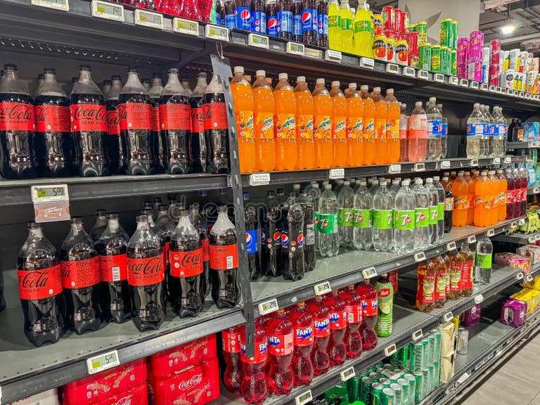 Supermarket editorial photography. Image of soft, coke - 308285257