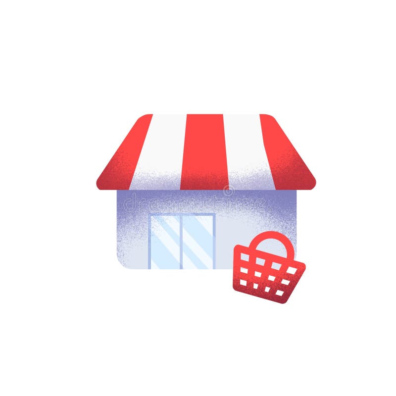 Supermarket icon logo stock illustration. Illustration of selling ...