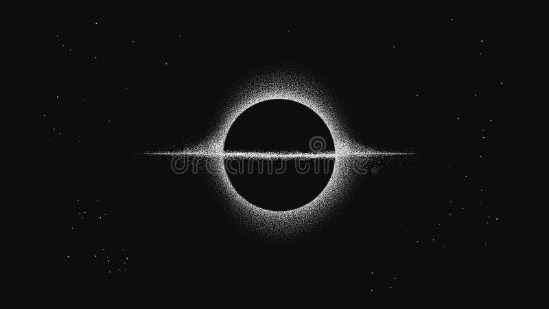 Supermassive Black Hole.Singularity and Event Horizon Stock Vector ...