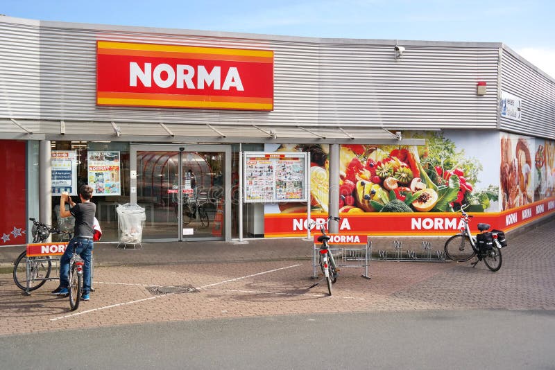 Logotipo De La Cadena De Supermercados De Norma Imagen de archivo ...