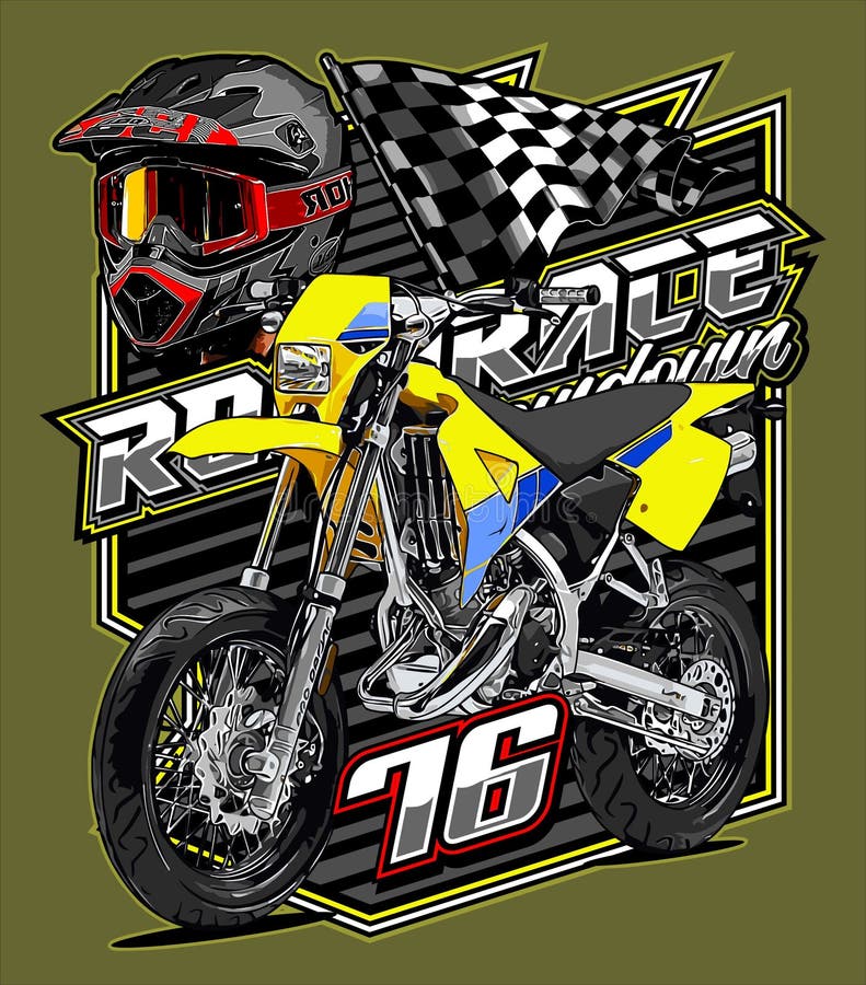 Vector Supermoto Stock Illustrations – 94 Vector Supermoto Stock ...