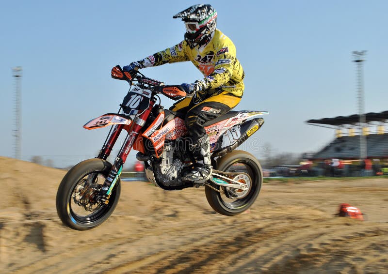 Supermoto Superjump 5 editorial stock image. Image of circuit - 34405979