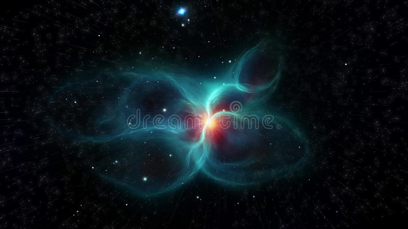 A Supernova that Exploded Forming a Beautiful Nebula. Stock Footage ...