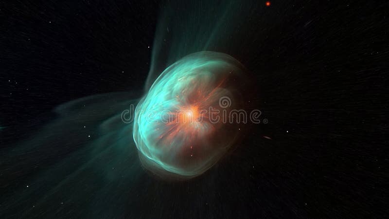 A Supernova that Exploded Forming a New System. Stock Footage - Video ...