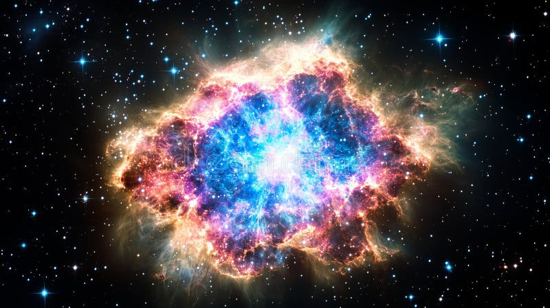 Supernova Explosion in Deep Space Stock Image - Image of science ...