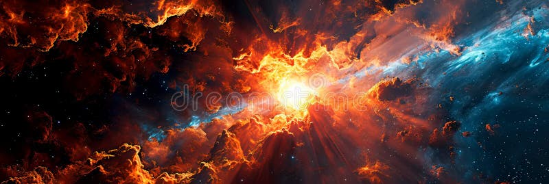 Supernova Explosion within a Galaxy, Capturing the Dramatic and Awe ...
