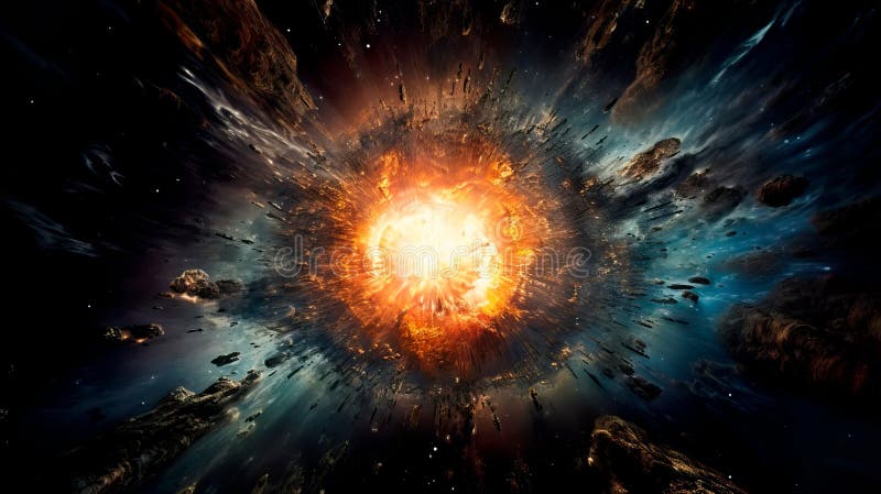 Supernova Explosion within a Galaxy, Capturing the Dramatic and Awe ...