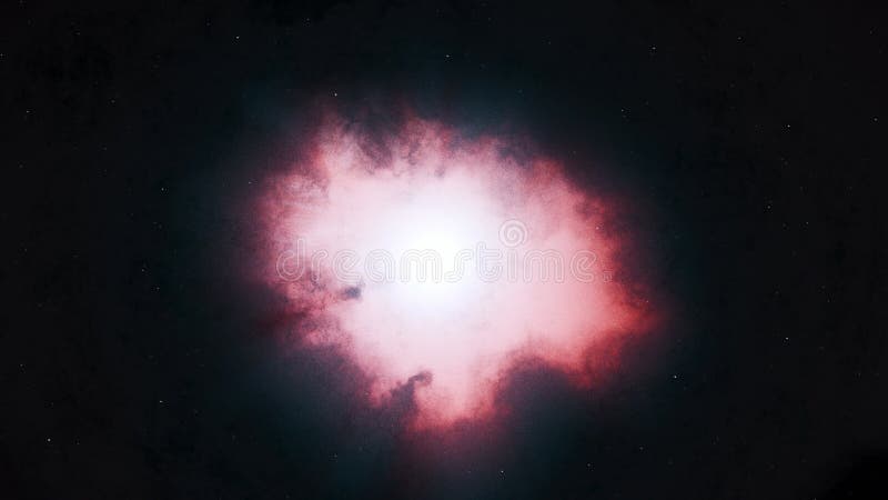 Supernova Explosion in Space, Cloud of Flying Matter in Space, Stock ...