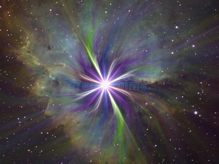 Green Supernova Abstract Background Wallpaper Stock Illustrations ...