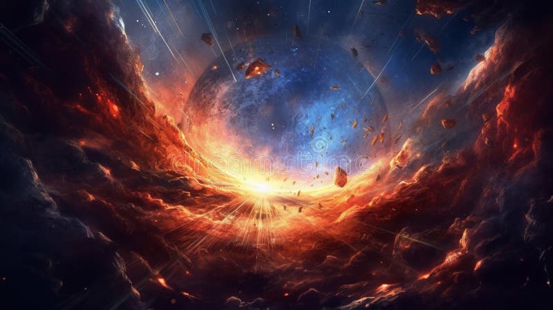 Supernova Illustration Space Concept. Generative AI Stock Illustration ...