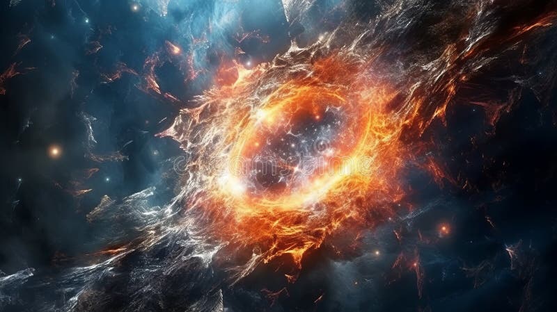 Supernova Illustration Space Concept. Generative AI Stock Illustration ...