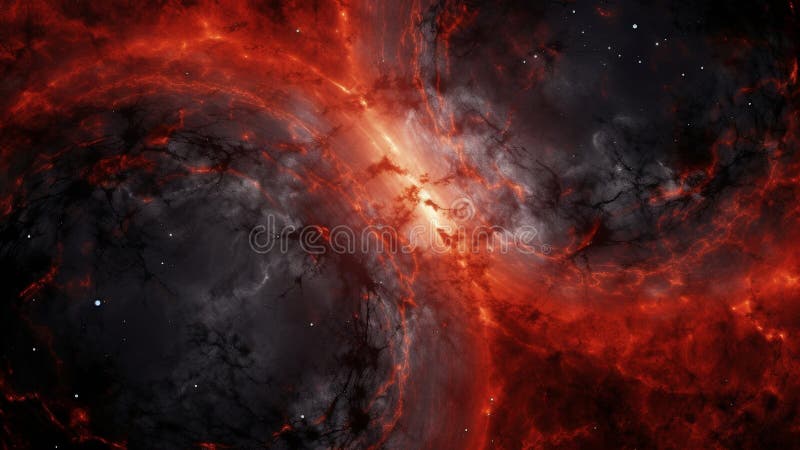 Supernova Red and Galactic Gray Cosmic Nebula Abstract Pattern Stock ...
