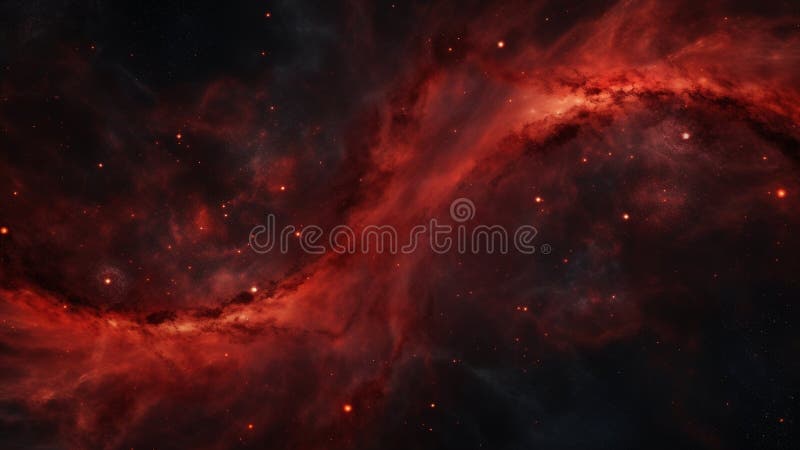 Supernova Red and Galactic Gray Cosmic Nebula Abstract Pattern Stock ...