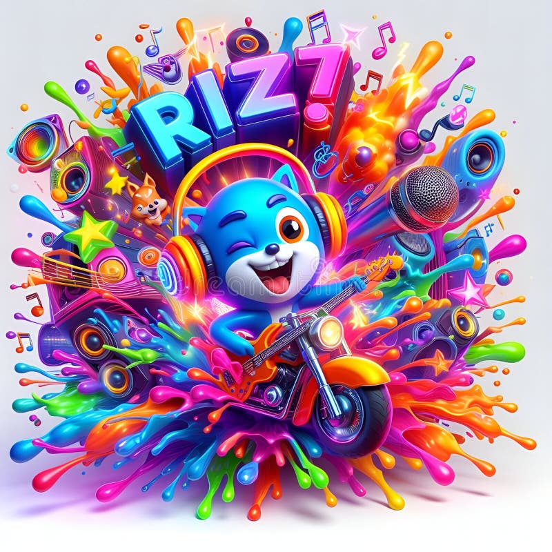 SuperNova Splashes: Neon and Riffs! Stock Photo - Image of electric ...