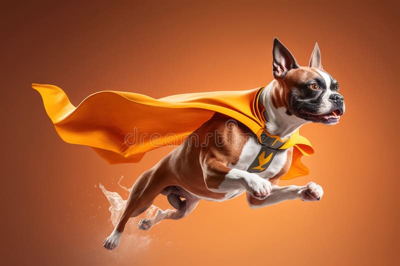 Animated Flying Superhero Dog