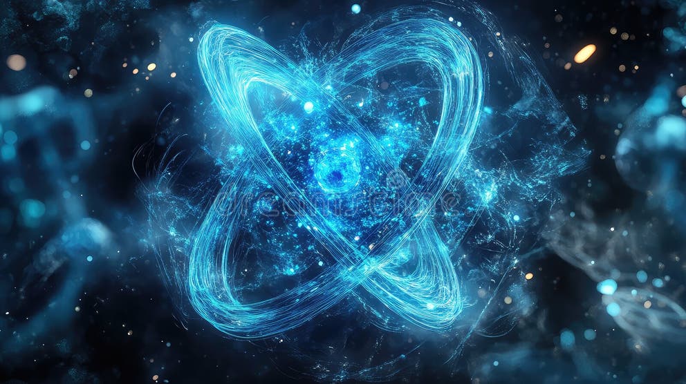 Superposition Dissolving Quantum Particle Stock Illustration - Illustration of entanglement ...