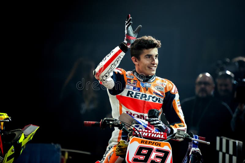 Fahrer MARC MARQUEZ Sandbahn Superprestigio-Wettbewerb Beim Palau Sant ...