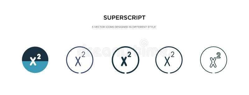 Superscript Icon on White Background. Simple Element Illustration from ...