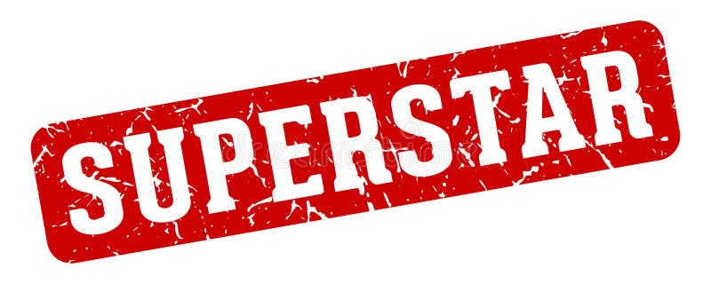 Superstar Rectangular Sign. Superstar Stamp Stock Vector - Illustration ...