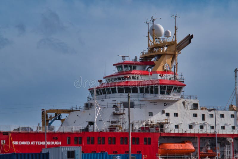 The Superstructure and Bridge of the Polar Research Ship RSS Sir David ...