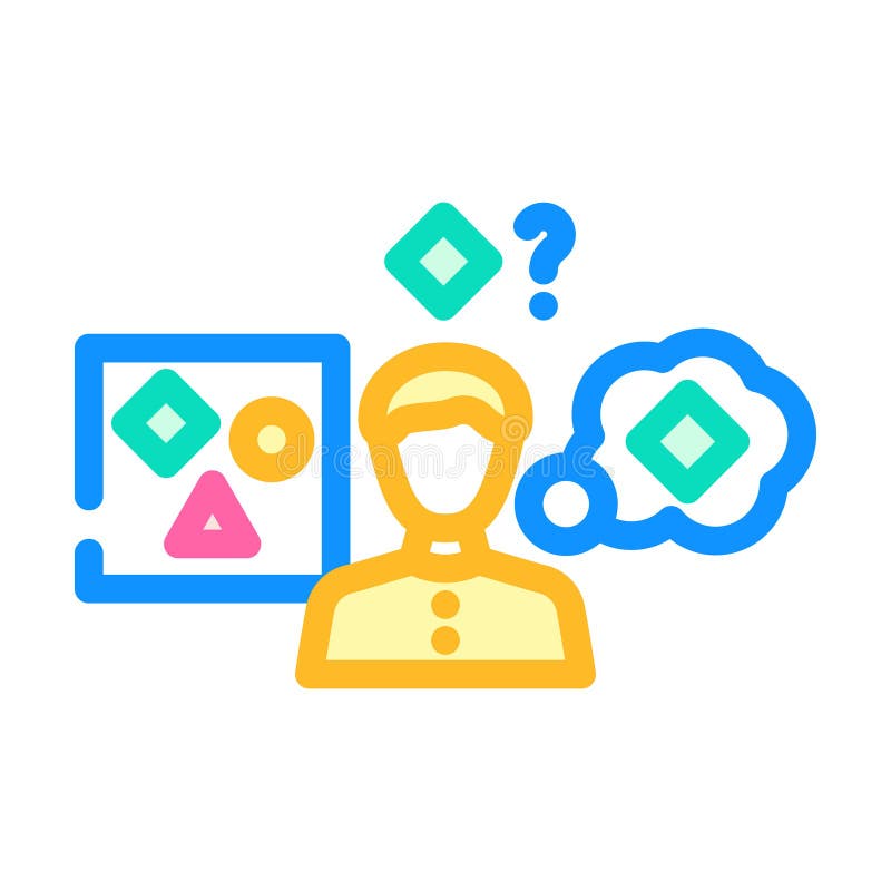 Supervised Machine Learning Color Icon Vector Illustration Stock ...