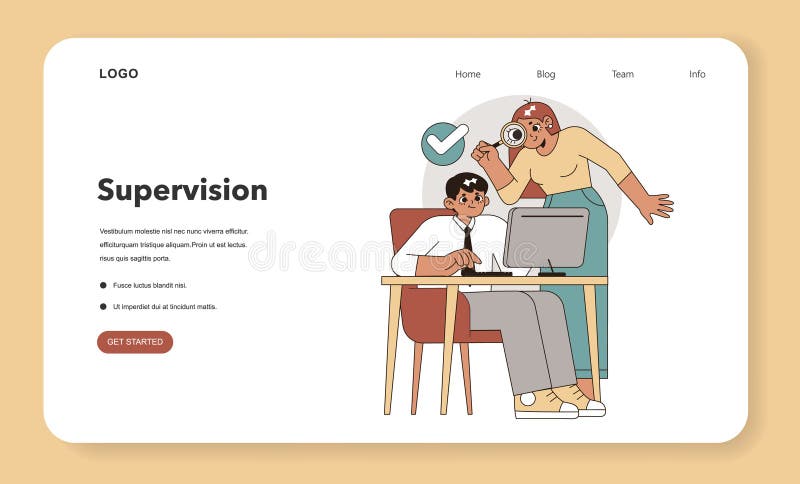 Supervision in Task Delegation Concept Stock Vector - Illustration of ...