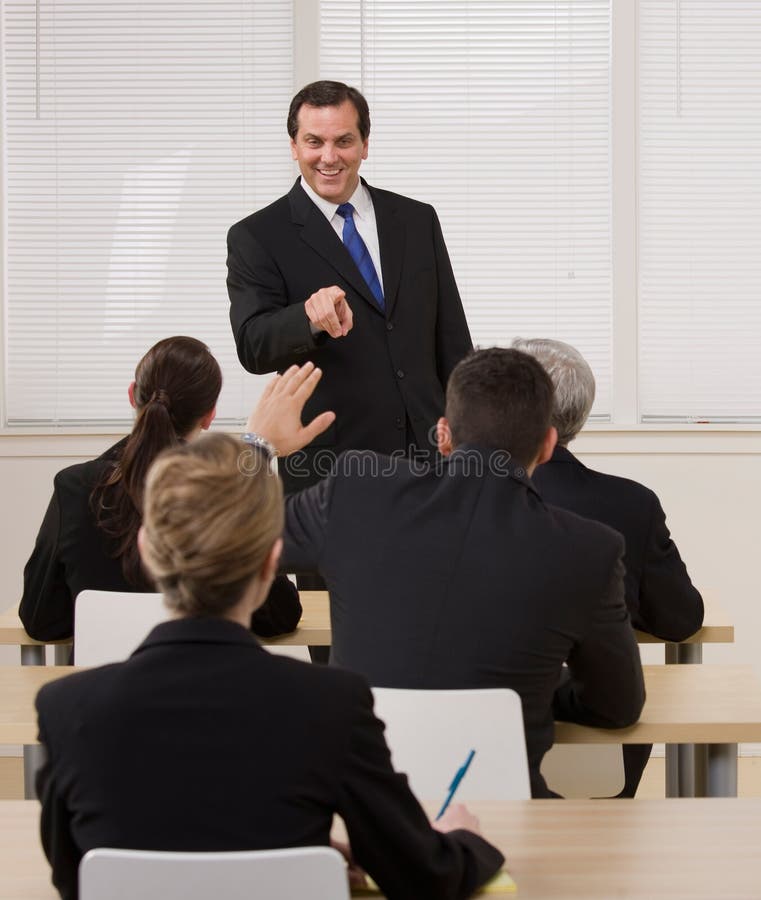 Co-worker Listening To Supervisor Explain Work Stock Photo - Image of ...