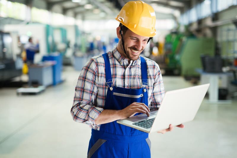 Supervisor Doing Quality Control and Pruduction Check in Factory Stock ...