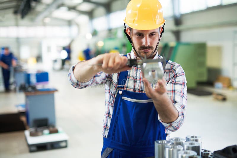 Supervisor Doing Quality Control and Pruduction Check in Factory Stock ...