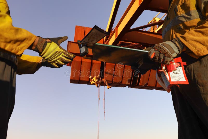 Supervisor Dress As Work Uniform Hand Over Task Safety Isolation Permit ...