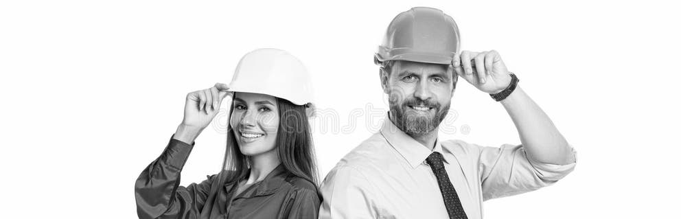 Supervisor Engineer with Blueprint. Plan Construction Project ...